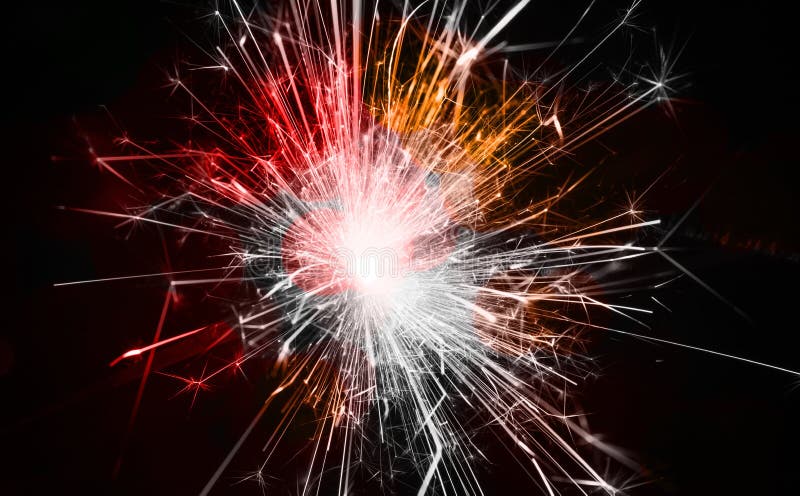 Close Up Fire Sparkle stock photo. Image of illuminated - 138700330