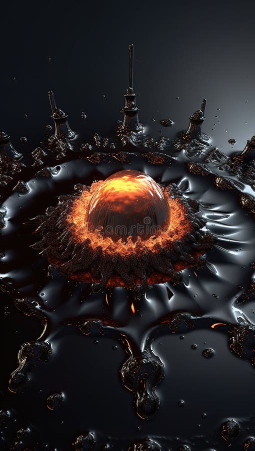 Freeform Ferrofluid Stock Illustrations – 6 Freeform Ferrofluid Stock ...