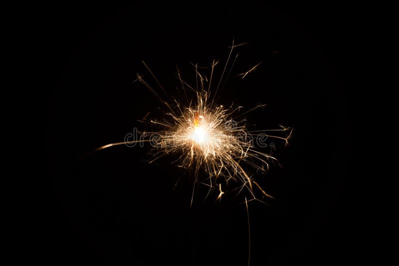 Firework Close Up View in the Night Sky Stock Photo - Image of fire ...