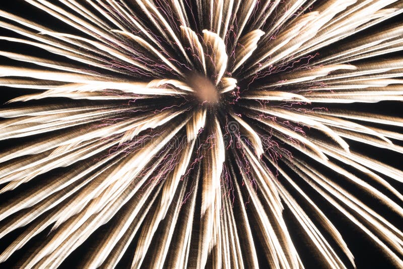 Close Up Fireworks on Dark Sky Background. Stock Photo - Image of ...