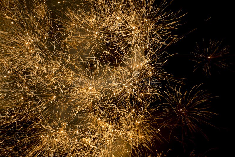 Close-up of Fireworks Display Stock Photo - Image of abstract, night ...