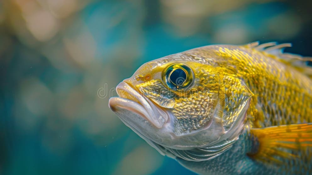 A Close Up of a Fish with Big Eyes Looking at the Camera, AI Stock ...