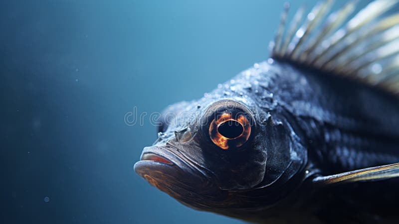 A Close Up of a Fish with Bright Eyes, AI Stock Image - Image of scuba ...