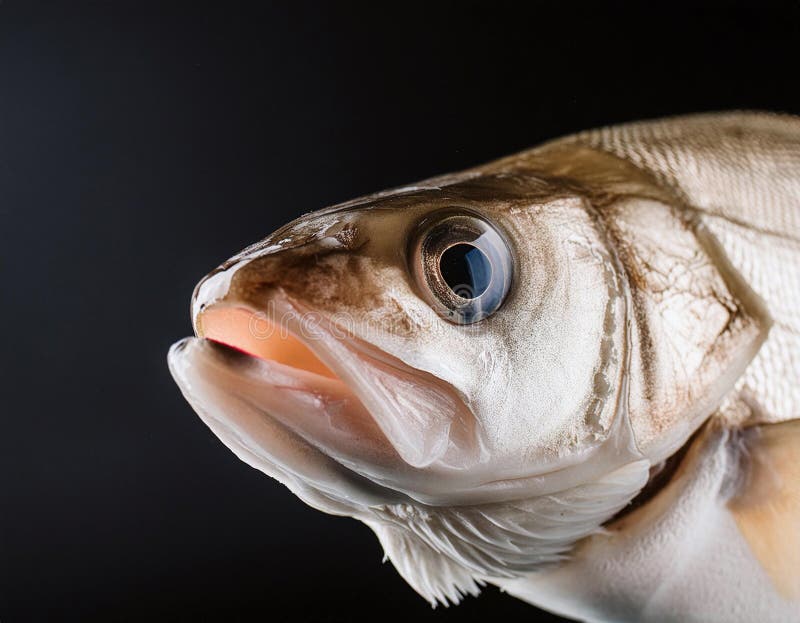 Close Up of Fish on Cutting Board on Table with Knife. Generative AI ...