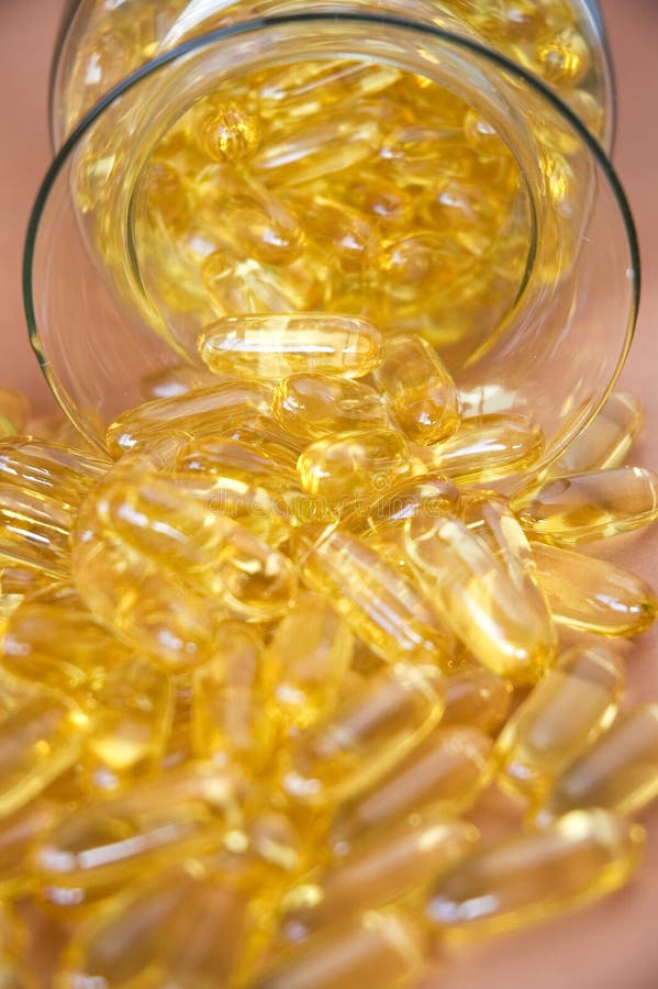 Close Up Fish Oil in Bottle Stock Image - Image of healthy, splash ...
