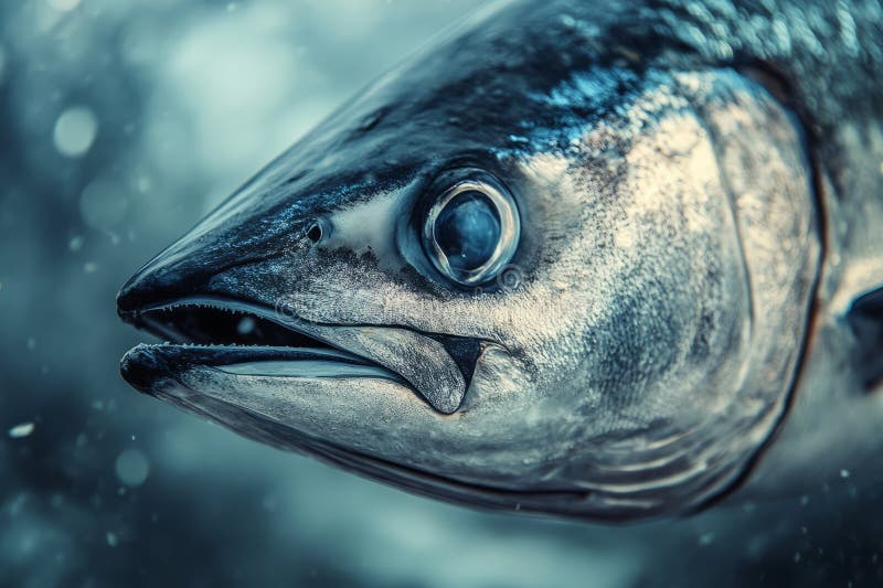 Close-Up of a Fish Underwater, Showcasing Its Detailed Features in a ...
