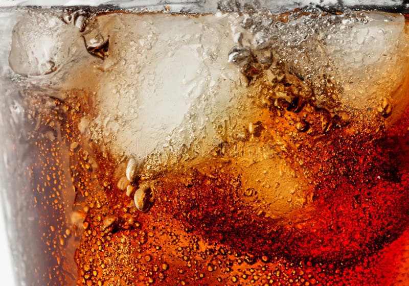 Close Up Fizzy Glass of Cola Stock Illustration - Illustration of ...