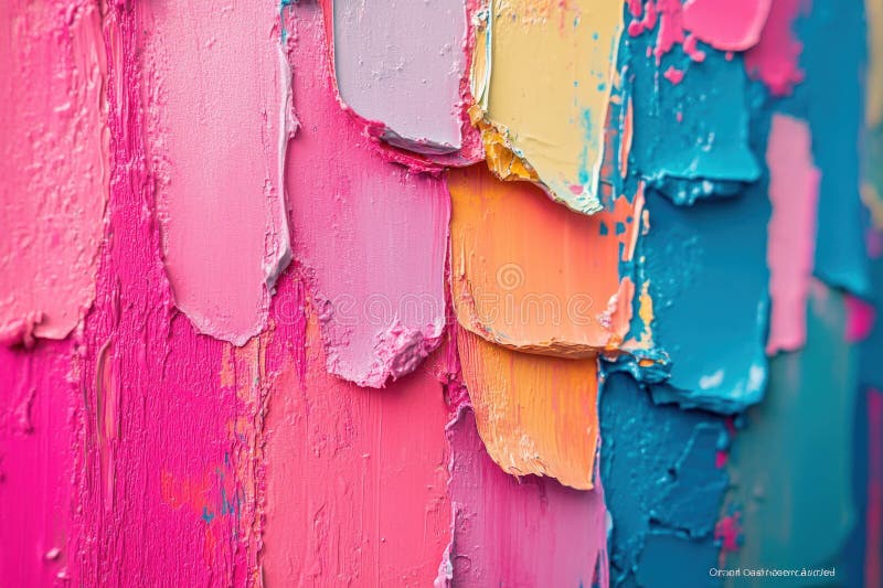 A Close-up of Flakey Paint on a Wall, Rustic and Textured, Artistic ...