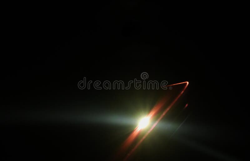 Flashlight of Mobile Phone in Dark Night Stock Photo - Image of ...