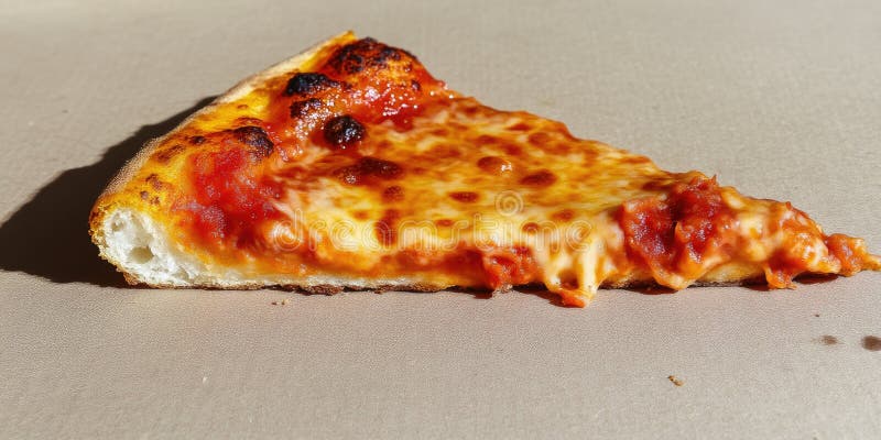 Close-Up of a Flavorful Bite Taken from a Pizza Slice. Stock ...