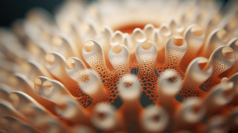 A Close Up of a Flower with Many Small Holes, AI Stock Illustration ...