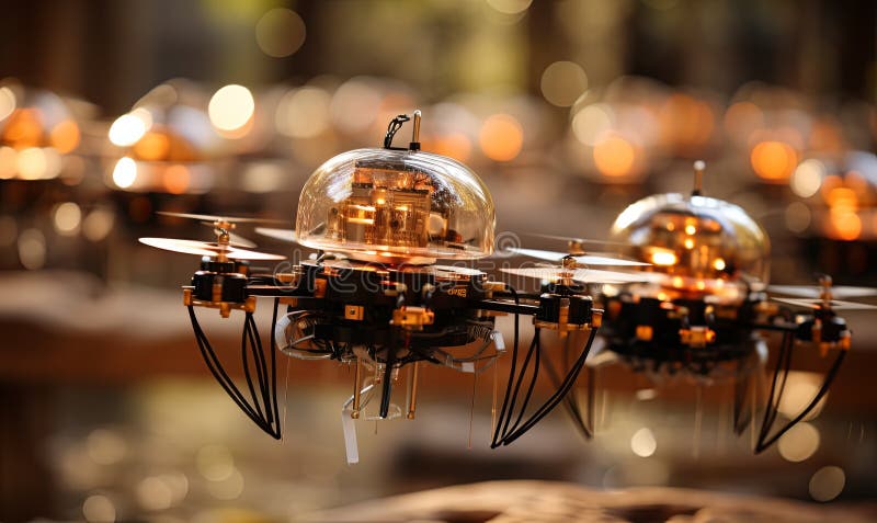 Close-Up of Flying Object Model Stock Photo - Image of assembly, object ...