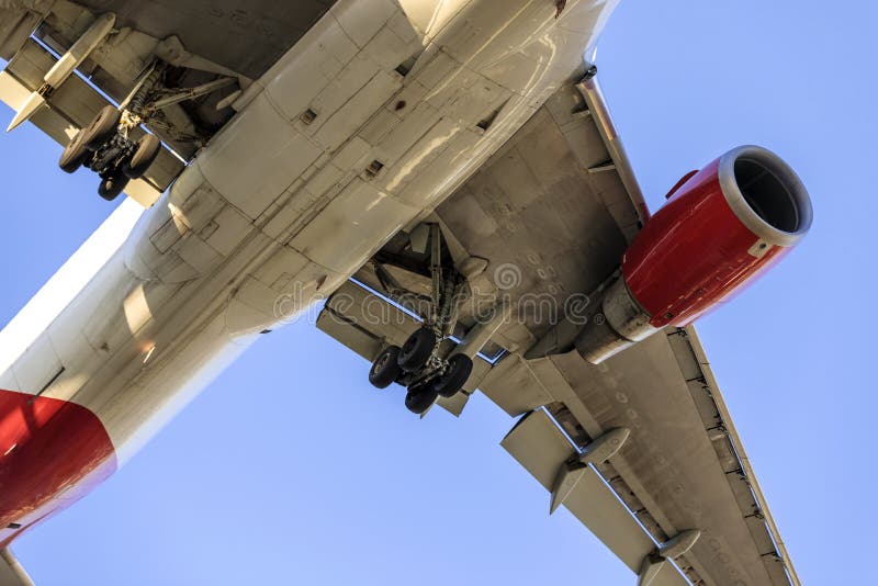 Close-up of a Passenger Airplane Stock Image - Image of airplane ...