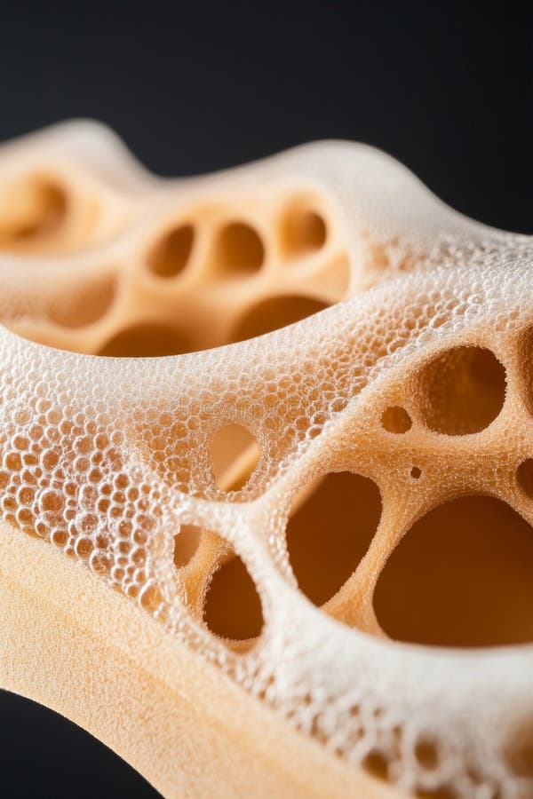 Close-up of a Foam Texture Highlighting Detailed Bubbles and Organic ...