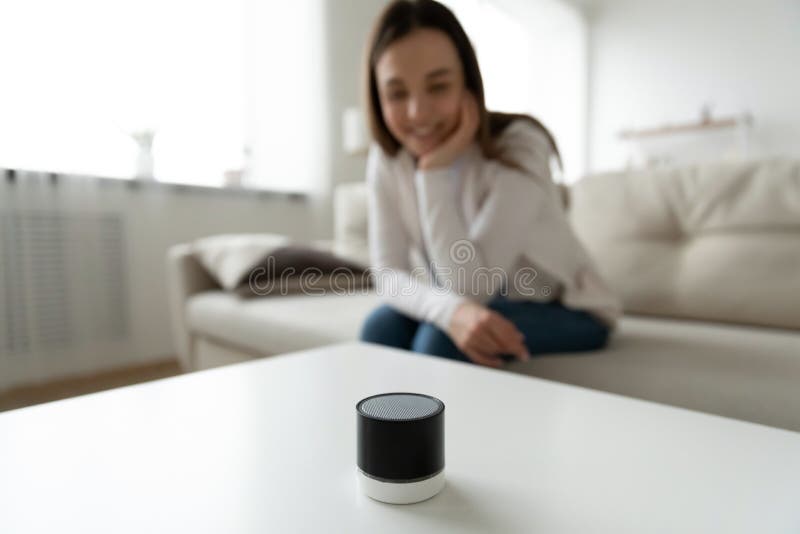 Close Up Focus on Digital Portable Assistant on Table. Stock Image ...