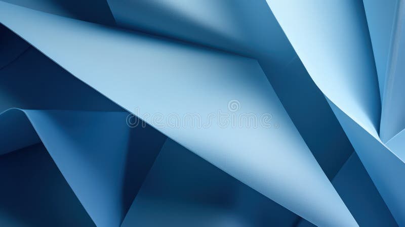 Close-up of Folded Blue Origami Paper AI Generated Stock Illustration ...