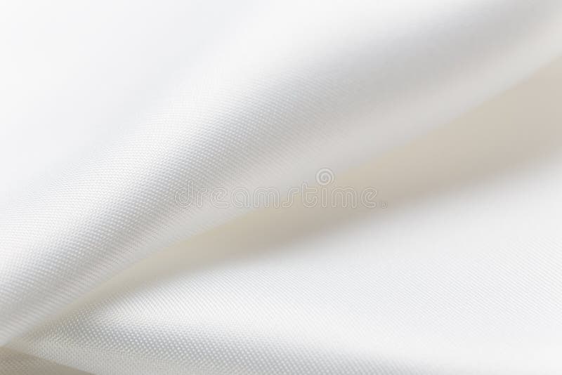 Close Up of Folded Shiny White Fabric Stock Photo - Image of folded ...