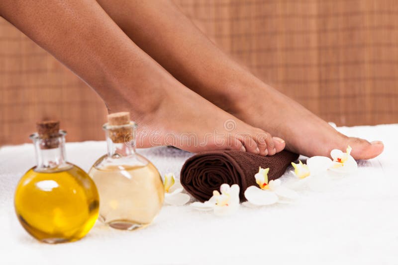 Close-up of Foot Getting Spa Treatment Stock Image - Image of ...