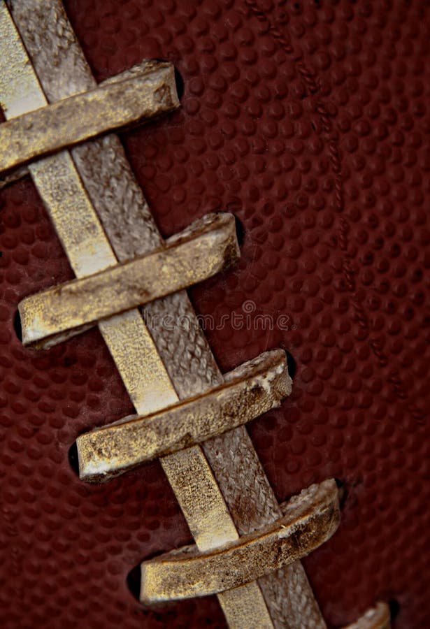 Close up of football laces stock photo. Image of brown - 3930538