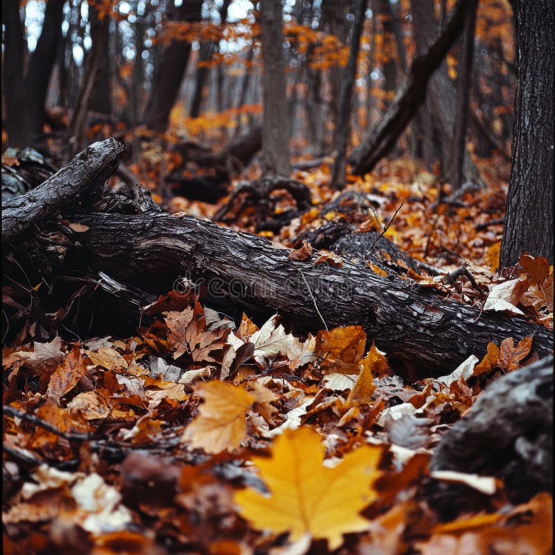 A Close-up of a Forest Floor, with Roots Winding through the Soil and ...
