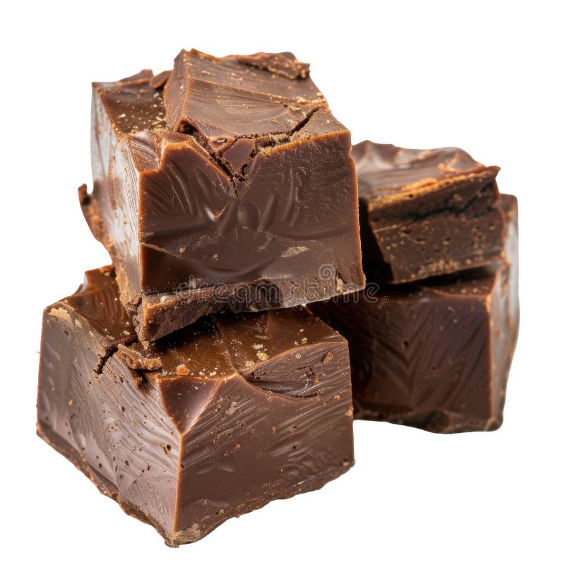 Close-up of Four Dark Chocolate Squares with Textured Surfaces Stock ...