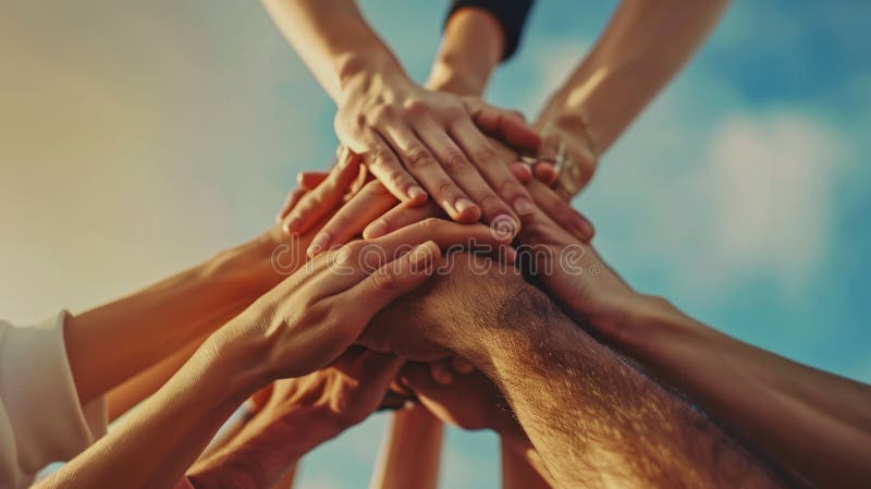 Four Hands Joined Together Stock Illustrations – 76 Four Hands Joined ...