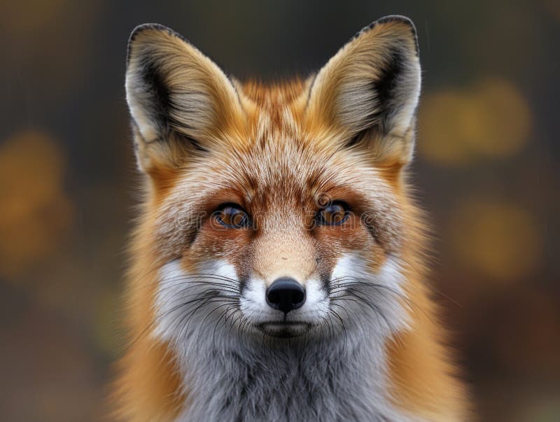 A Close Up of a Fox Looking at the Camera Stock Image - Image of ...