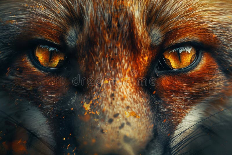 Close-up of a Fox S Eyes Showcasing Their Cunning and Alert Expression ...