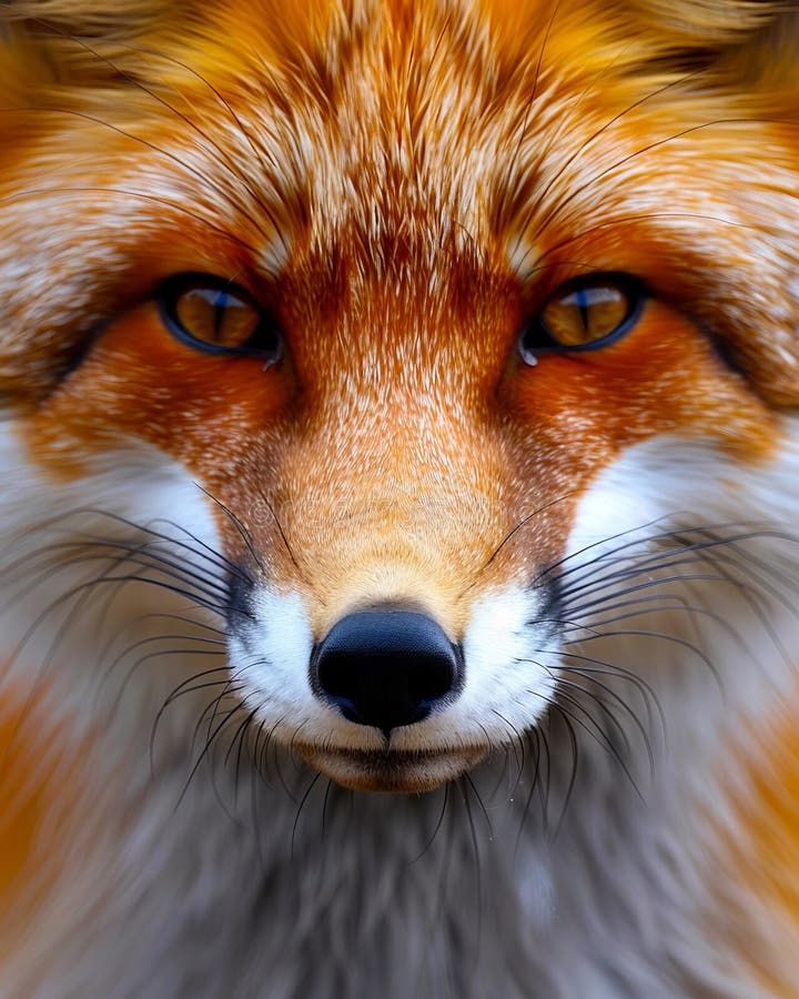 A close up of a fox s face stock photo. Image of face - 327727030