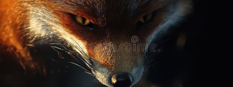 Close-up of a Fox. Selective Focus Stock Photo - Image of habitat ...