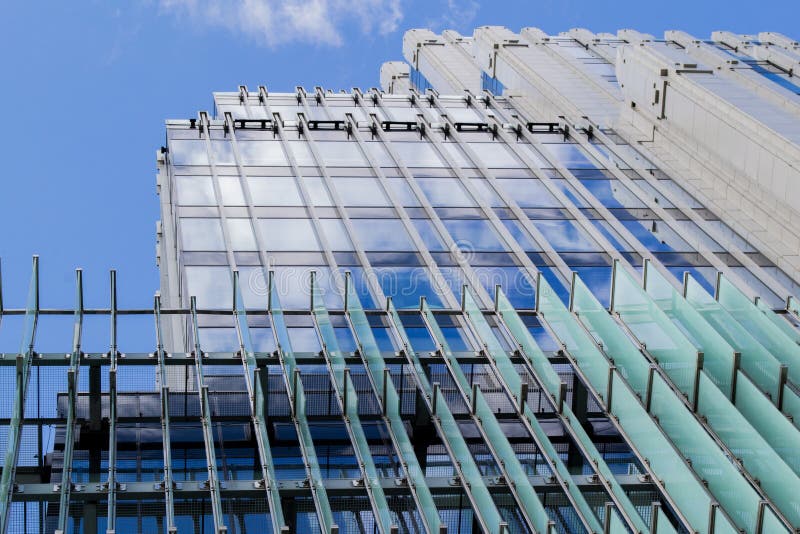 Close-up of a Fragment of a Modern Office Building with Glass ...