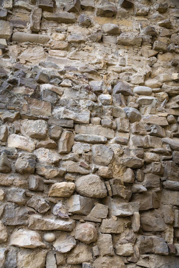Close-up of a Fragment of an Old Natural White Limestone Wall. Stock ...