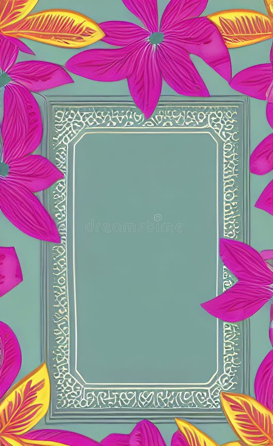 Framework for Invitation or Congratulation Stock Vector - Illustration ...