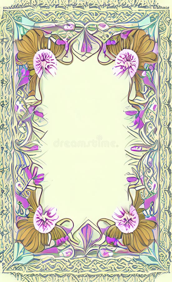 Framework for Invitation or Congratulation Stock Vector - Illustration ...