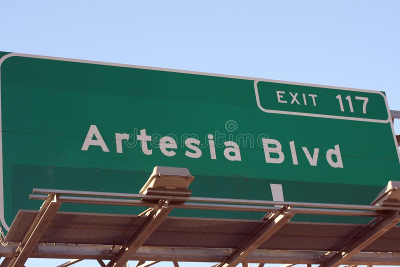 Close up of freeway sign stock image. Image of edit, directional - 12033941