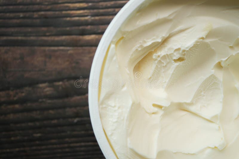 Close Up of Fresh Butter in a Container Stock Photo - Image of ...