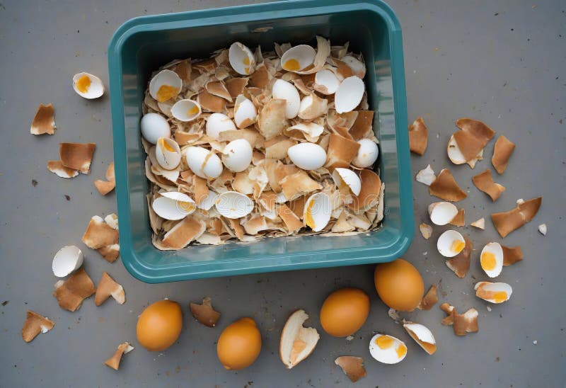 Close Up of Fresh Food Waste in Recycling Bin at Home Stock ...