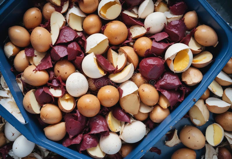Close Up of Fresh Food Waste in Recycling Bin at Home Stock ...