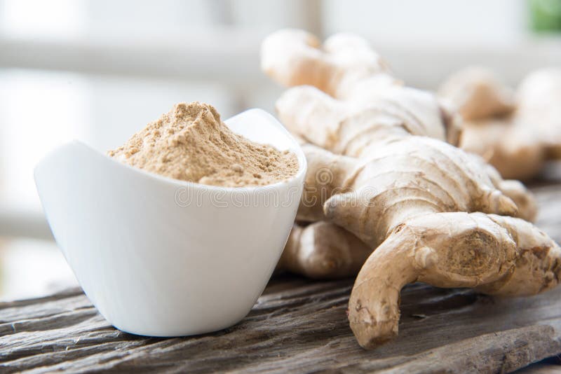 Fresh Ginger on Wood Texture. Stock Photo - Image of root, herb: 109379552