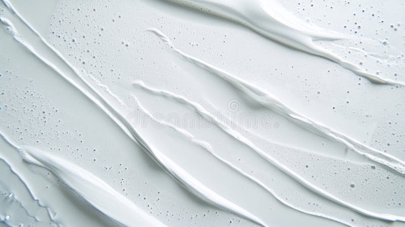 Close-up of Fresh Milk Flowing in Smooth, Delicate Textures on a Light ...