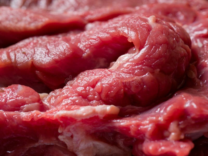 Close-up of Fresh Raw Beef Meat Shoulder Part Stock Image - Image of ...