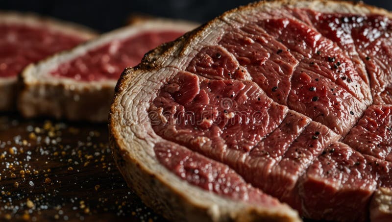 Close Up of Fresh Steak Texture Background. Stock Photo - Image of ...