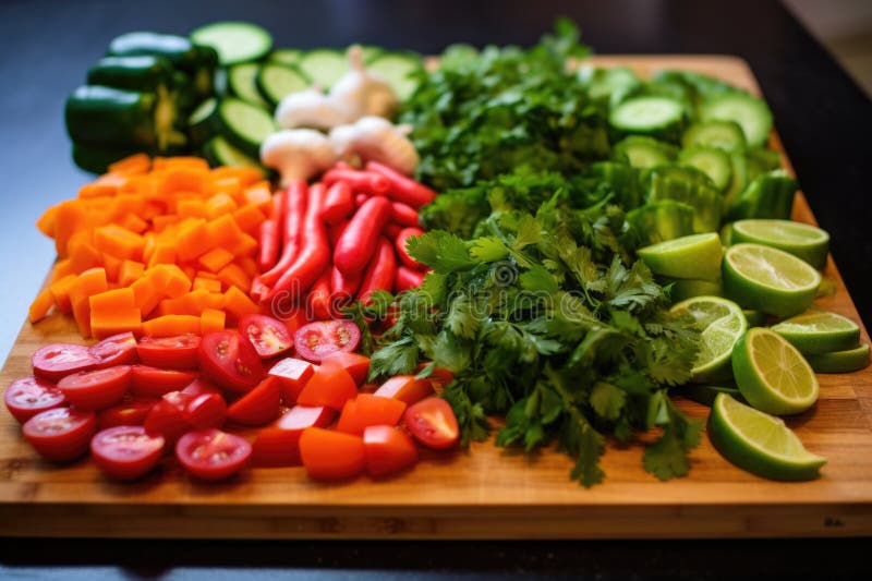 Close Up of Fresh Washed Vegetables on a Board Stock Photo - Image of ...
