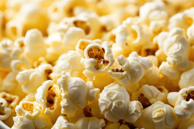 Close Up Freshly Popped Popcorn Golden Kernels Stock Photos - Free ...