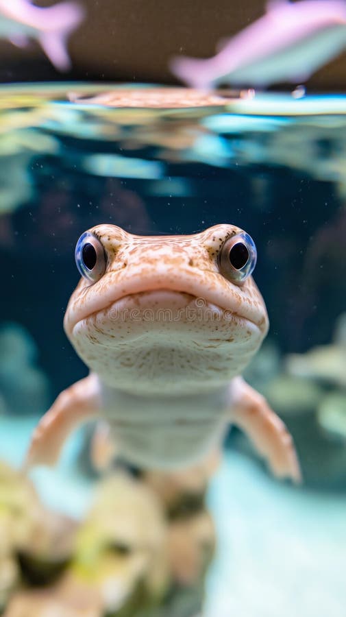 Curious Underwater Frog stock image. Image of frog, observation - 364772485