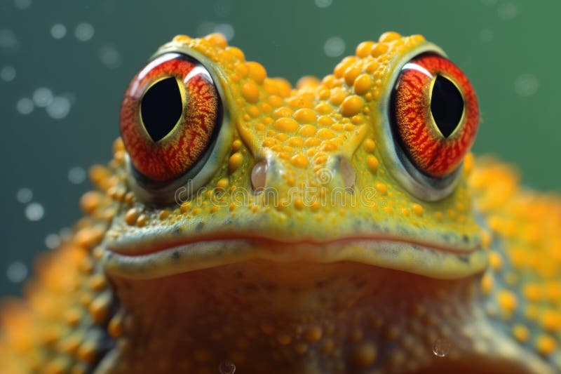 Close-up of Frogs Face, Eyes Focused on Flying Prey Stock Photo - Image ...