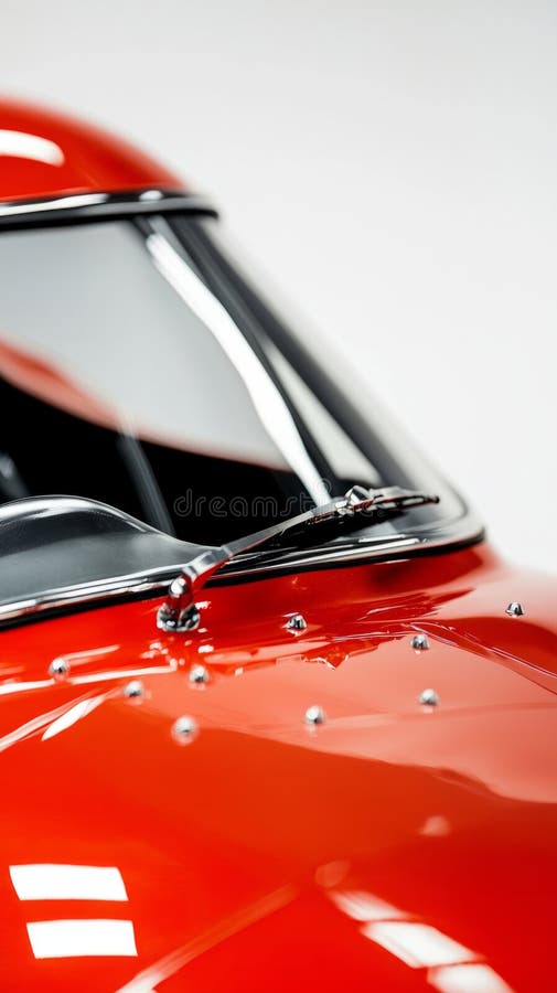 Close Up of Front and Windscreen on Race Car, Photographed in White ...