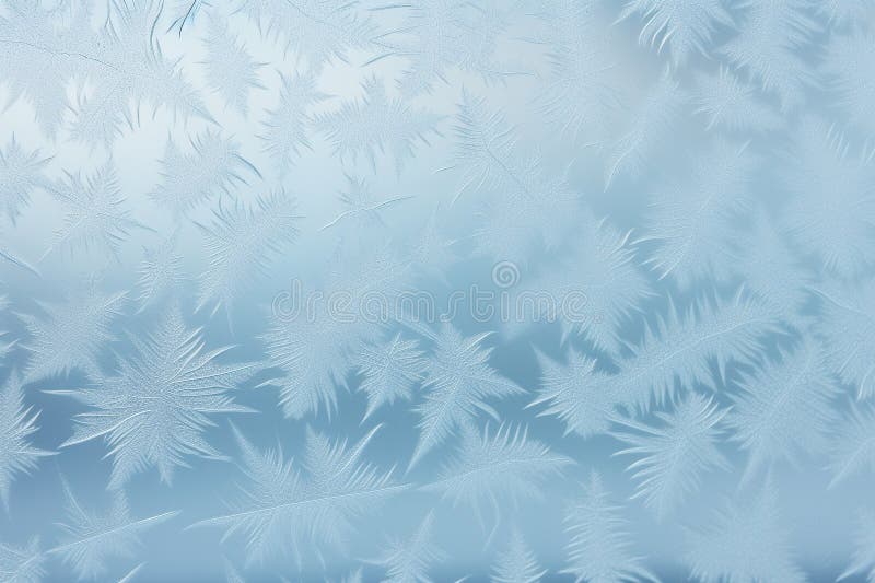 Close-up of Frosted Glass with a Subtle Frost Pattern Stock ...
