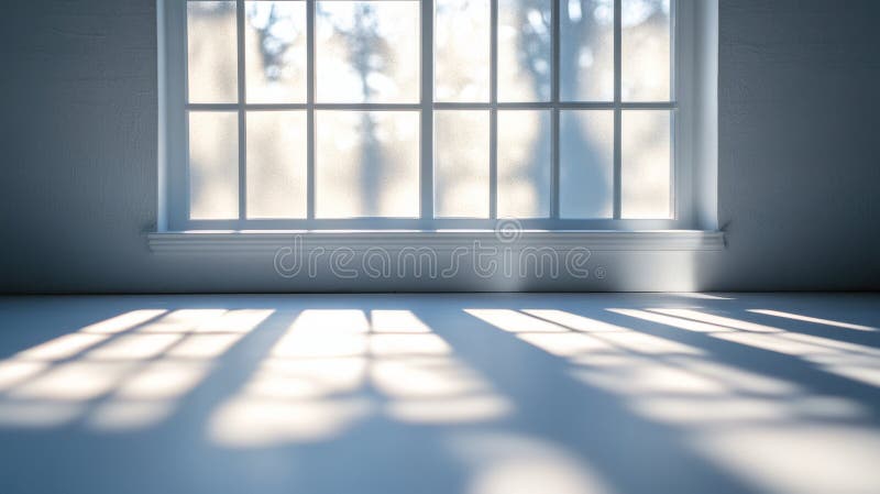 Close-up of Frosted Window Glass with Diffused Light Creating Soft ...