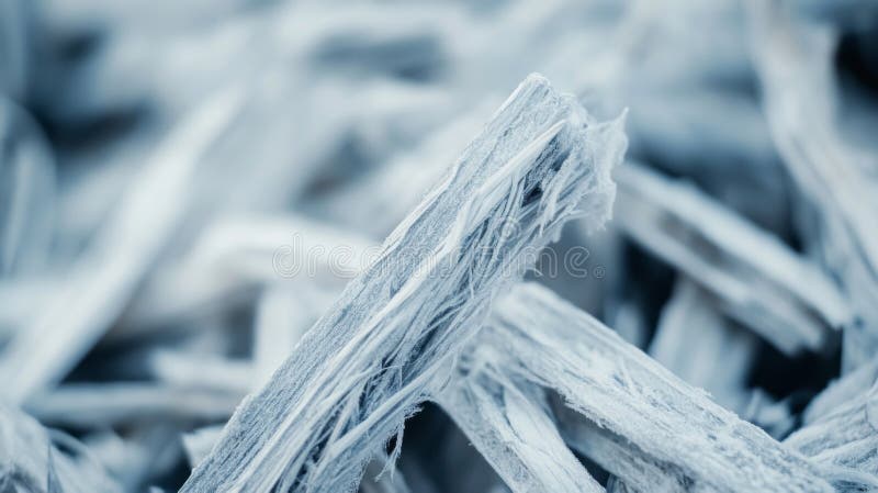 Close Up of Frosty White Fibrous Material Stock Illustration ...